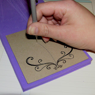 Mel Stampz: Paper piercing (aka faux stitching): Tutorials & Lots of links