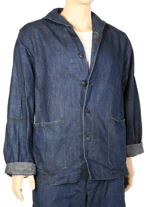 Ballyhoo Vintage News: Vintage World War II Navy Denim Fatigues