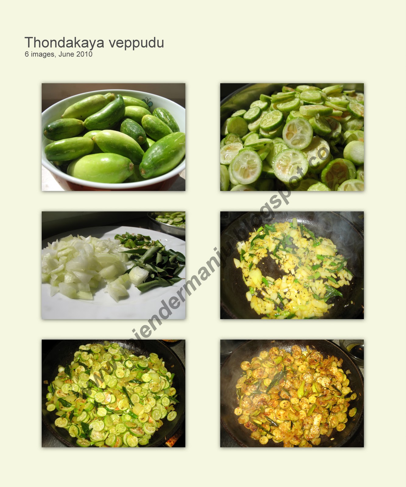 Life is beautiful !!!: Dondakaya vepudu / kovakkai varuval / Tindora or ...