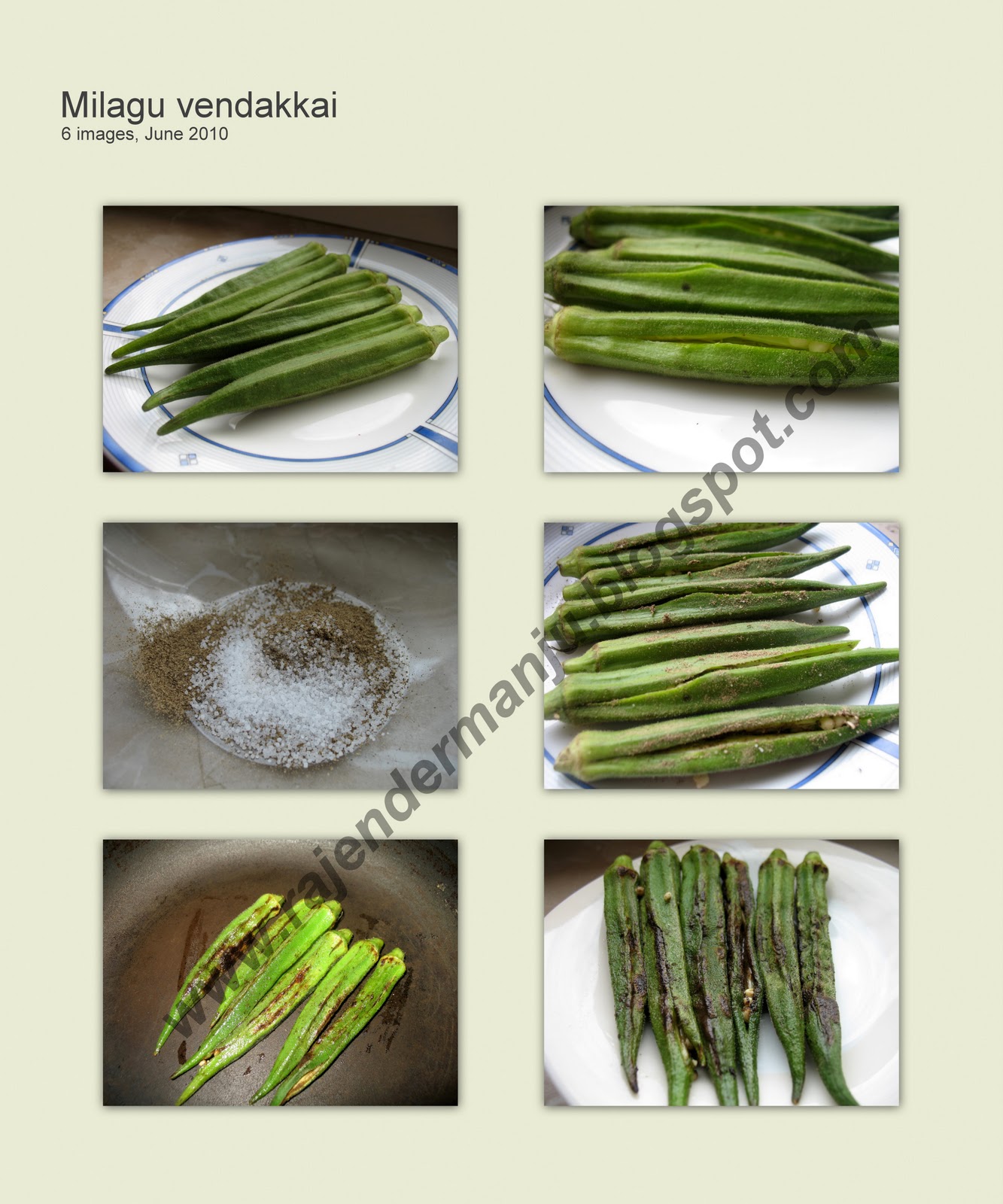 Life is beautiful !!!: Milagu Vendakkai / Black pepper stuffed ladies ...