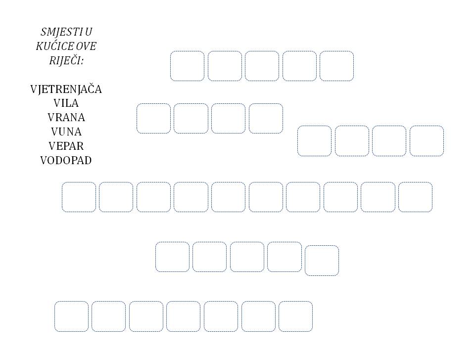 Zlatna djeca: Učimo slova: V