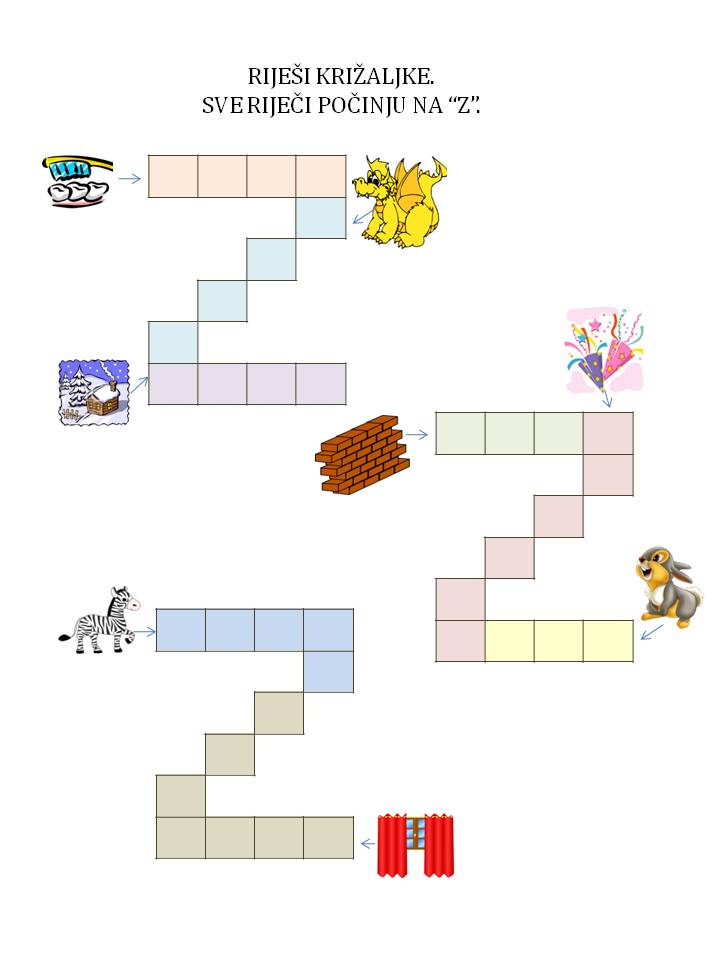 Zlatna djeca: Učimo slova: Z