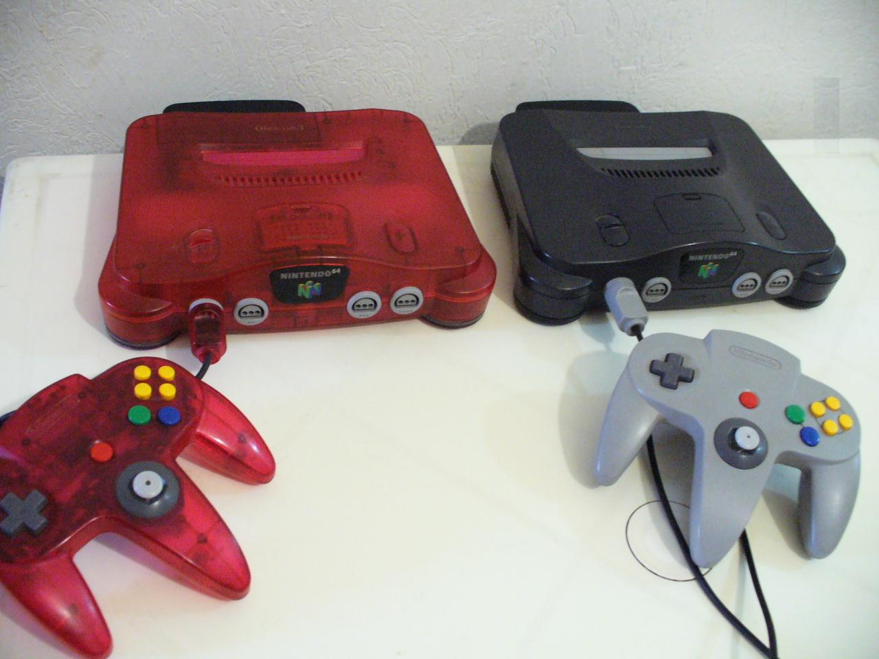 Mi Colección de Videojuegos.: Nintendo 64 Rojo transparente.