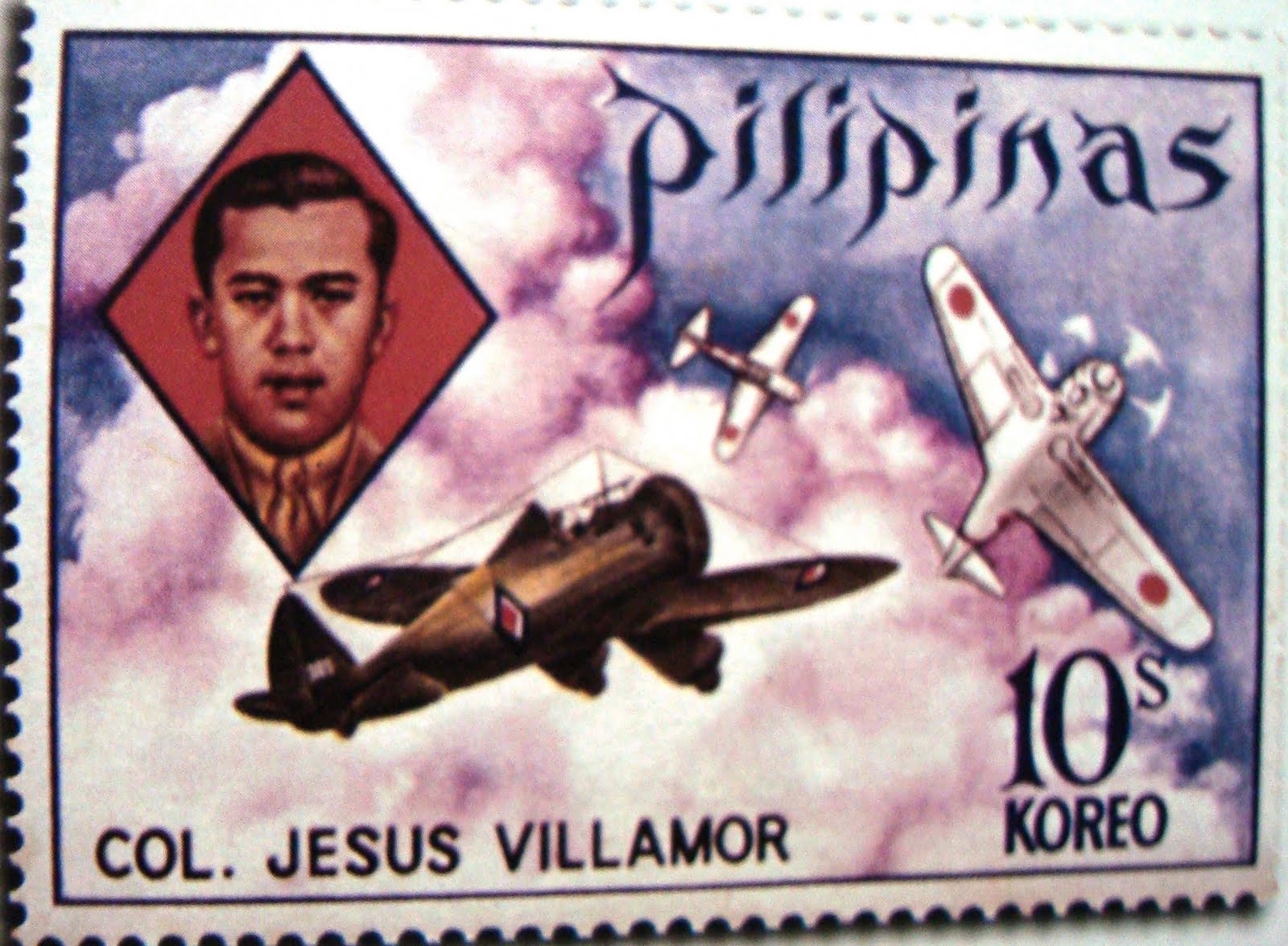 Colonel Jesus Villamor on Stamps
