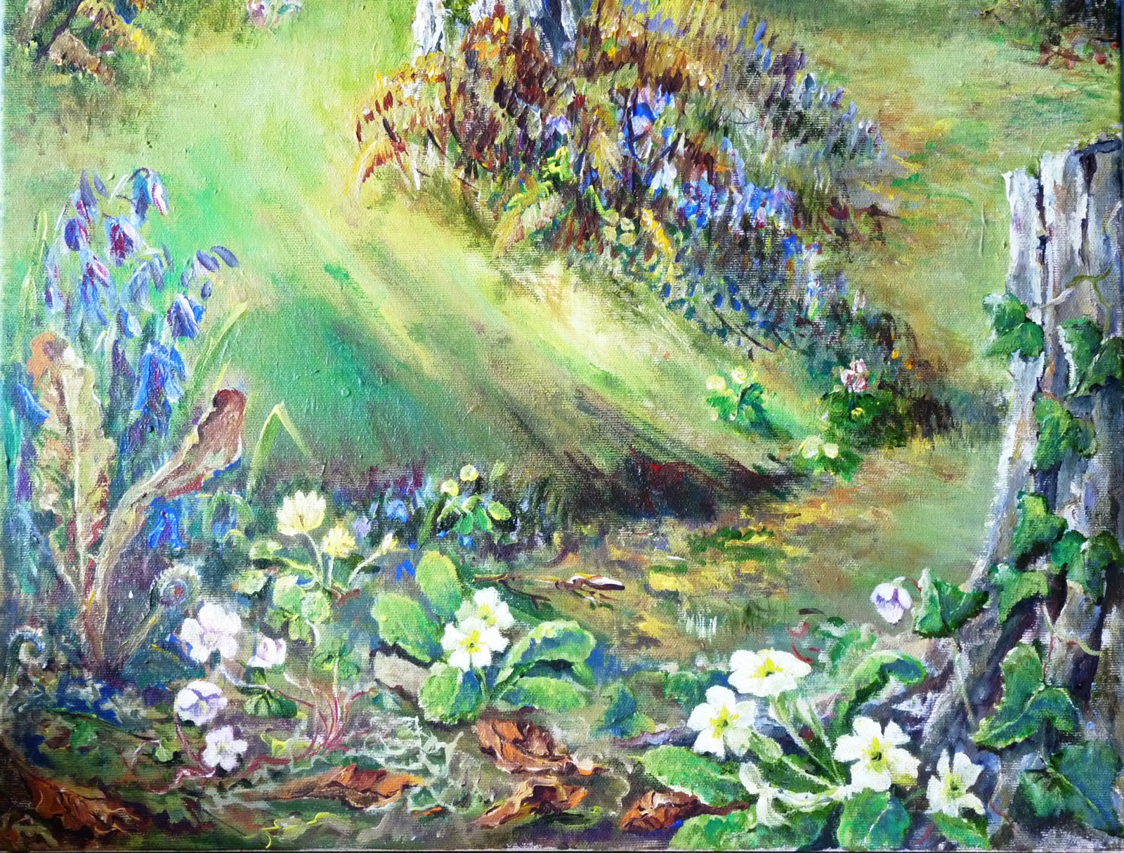 JOAN SANDFORD-COOK: SPRINGTIME IN THE WOODS