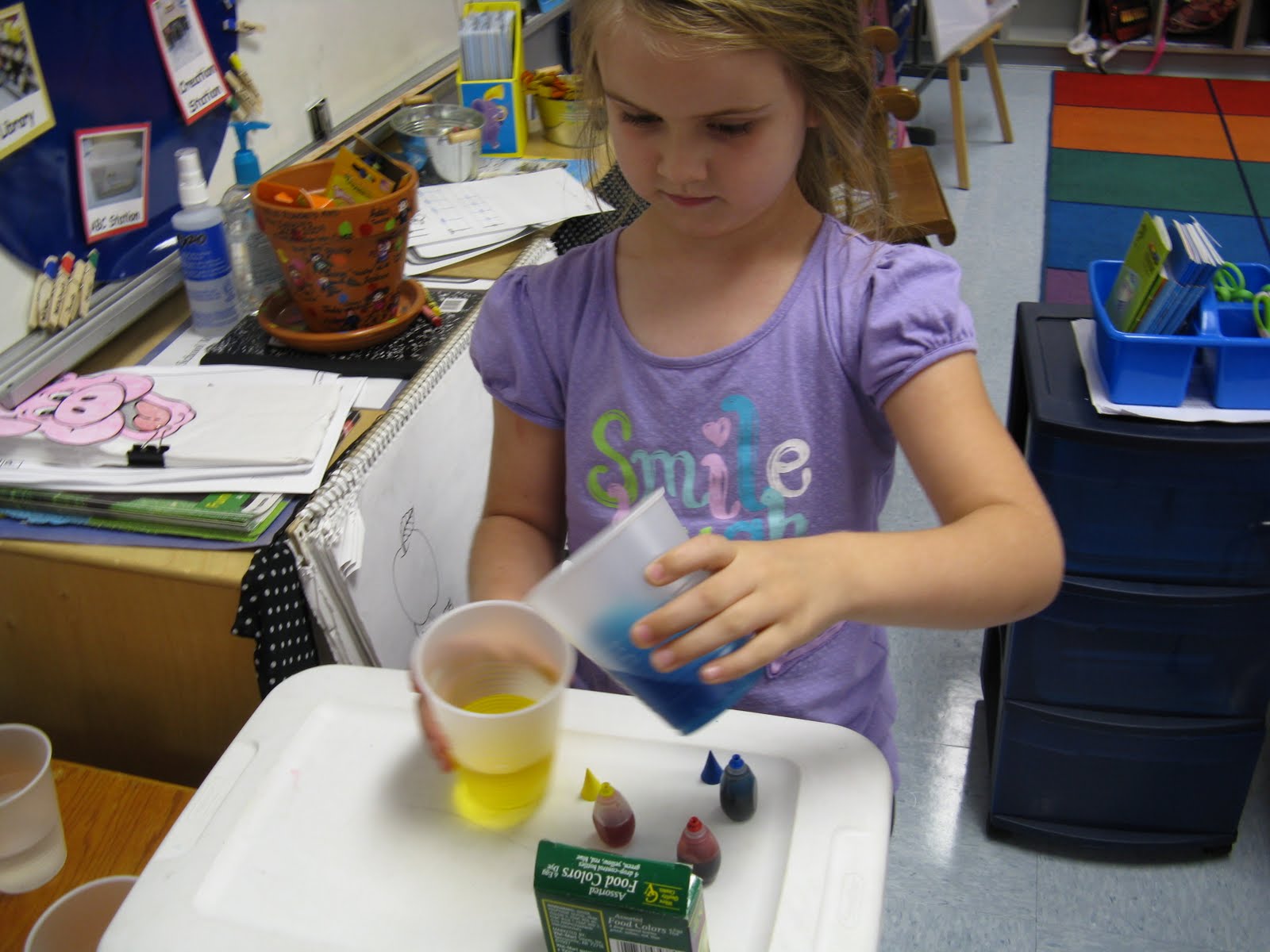 Mrs. Morgan's Kindergarten Class: Science Experiment!