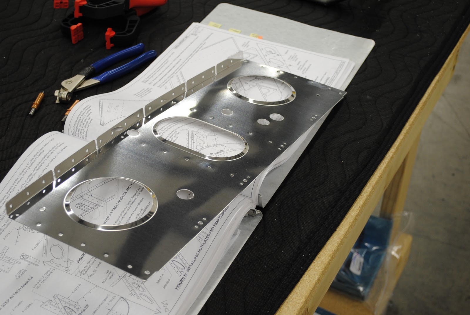 RV-12 Builder in Sandy, UT: Install Rear Baggage Bulkhead & Servo Brackets