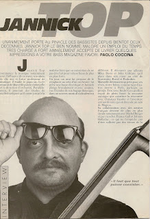 Kohntarkosz - The Blog for Magma and Zeuhl Music: Jannick Top in Bass ...