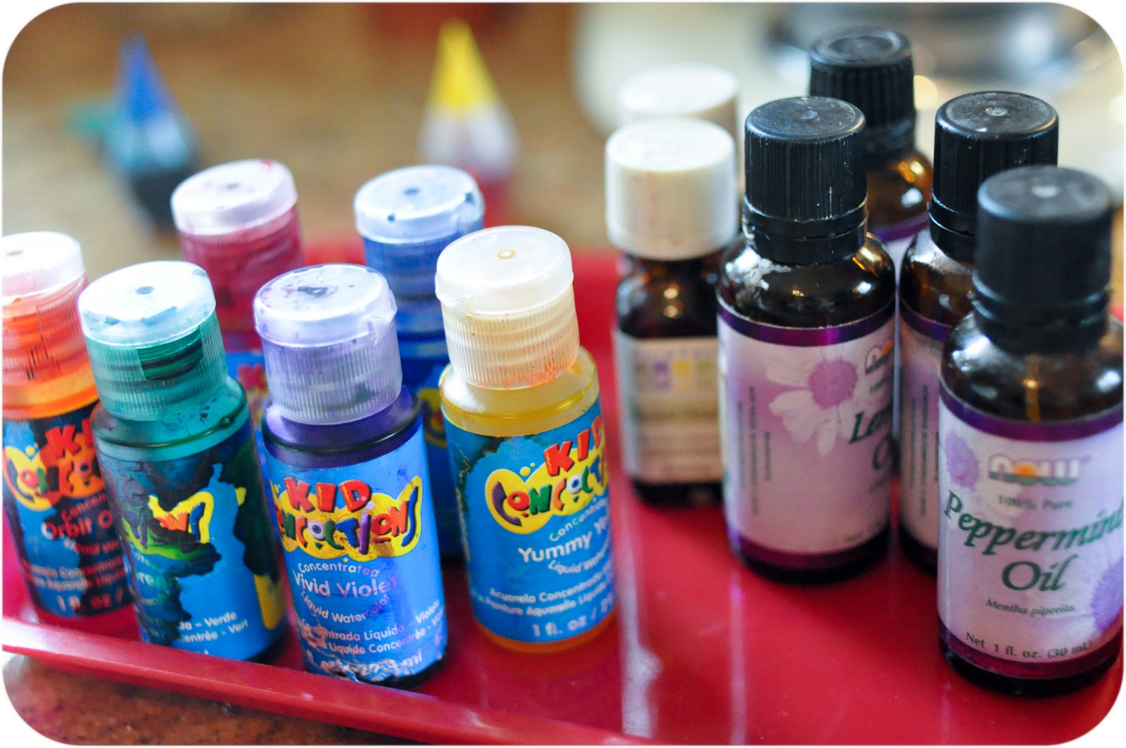 Just me and the girls (homemade scented paint)