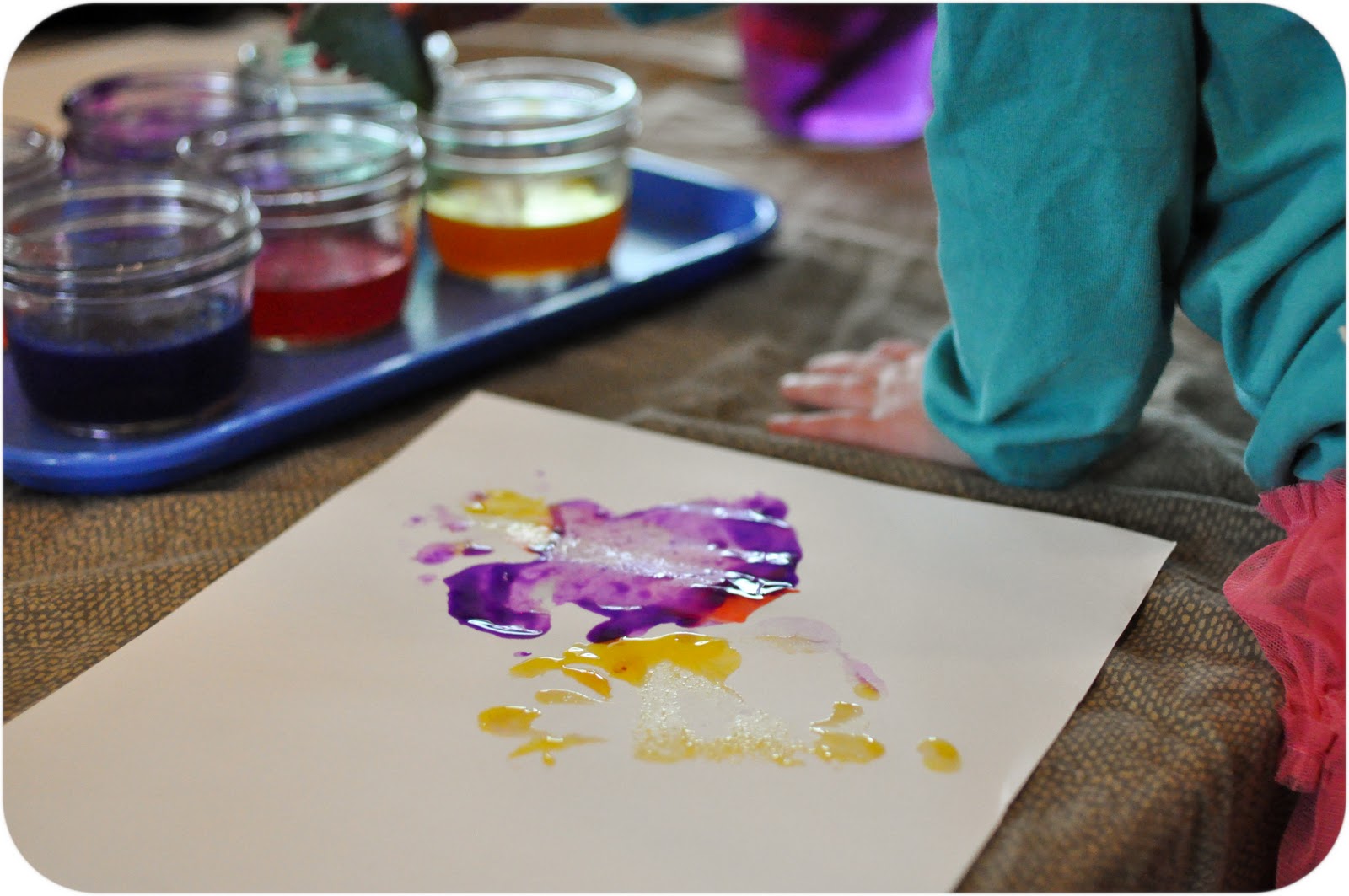 Just me and the girls (homemade scented paint)