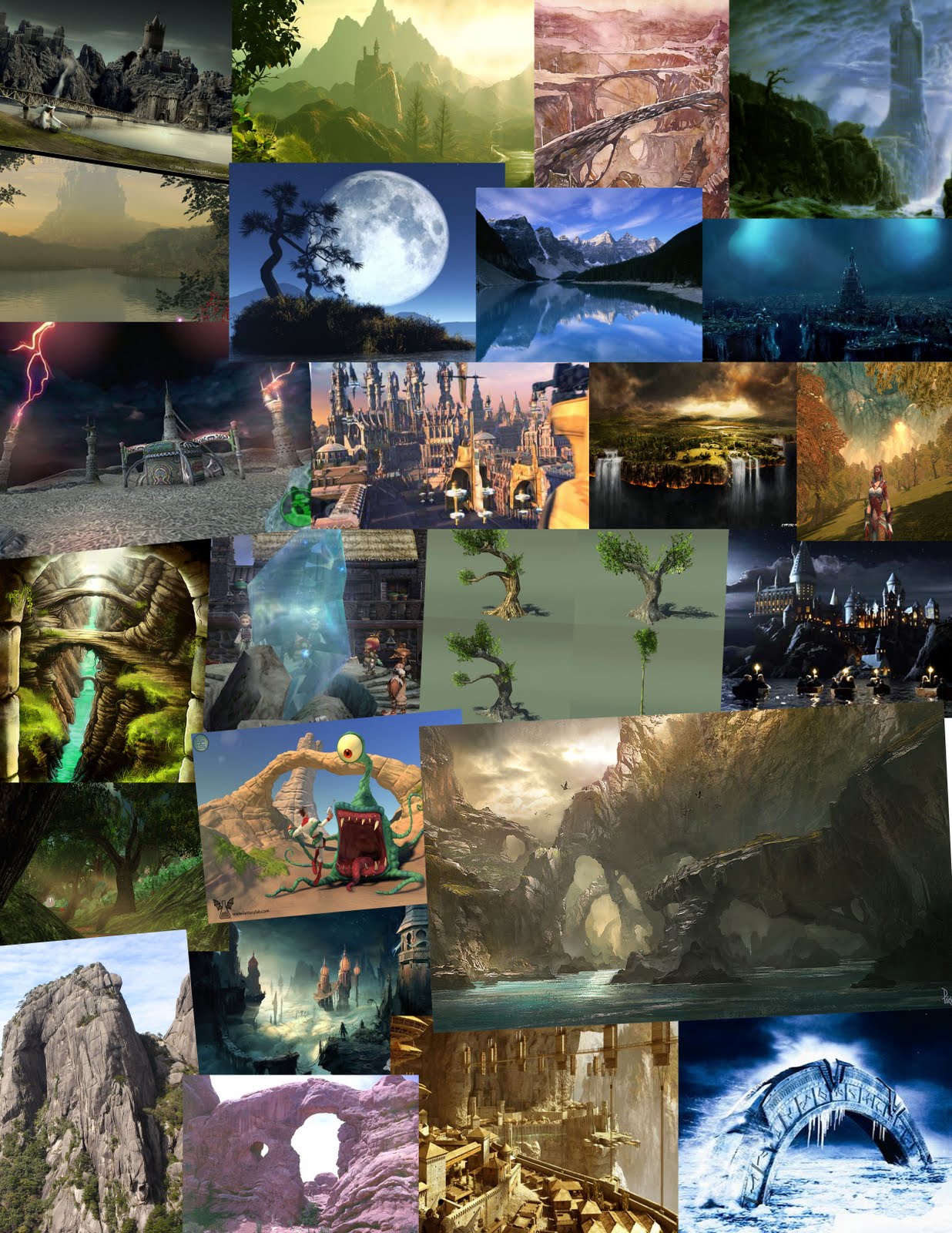 Helix-Digital Portfolio: Another moodboard, Environment Visual