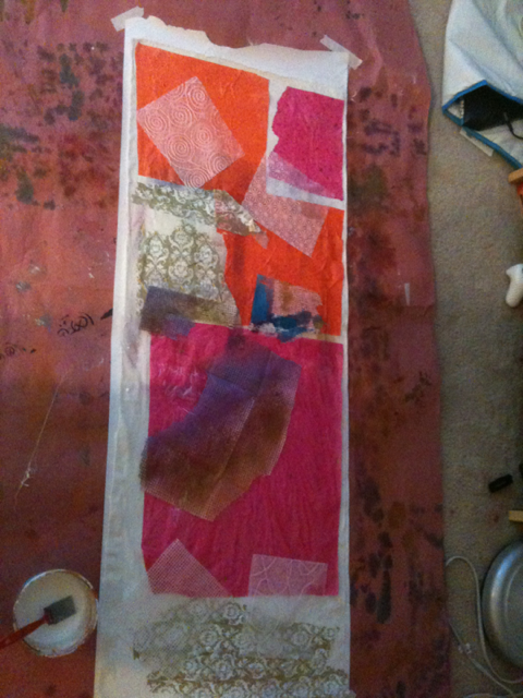 Crazy Art Girl's Musings: Making Fabric Paper