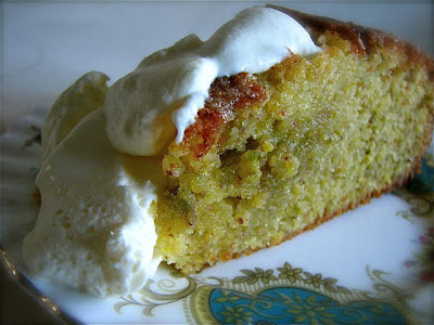 Mashmoom: lemon Pistachio and Rose Water Semolina Cake سميد