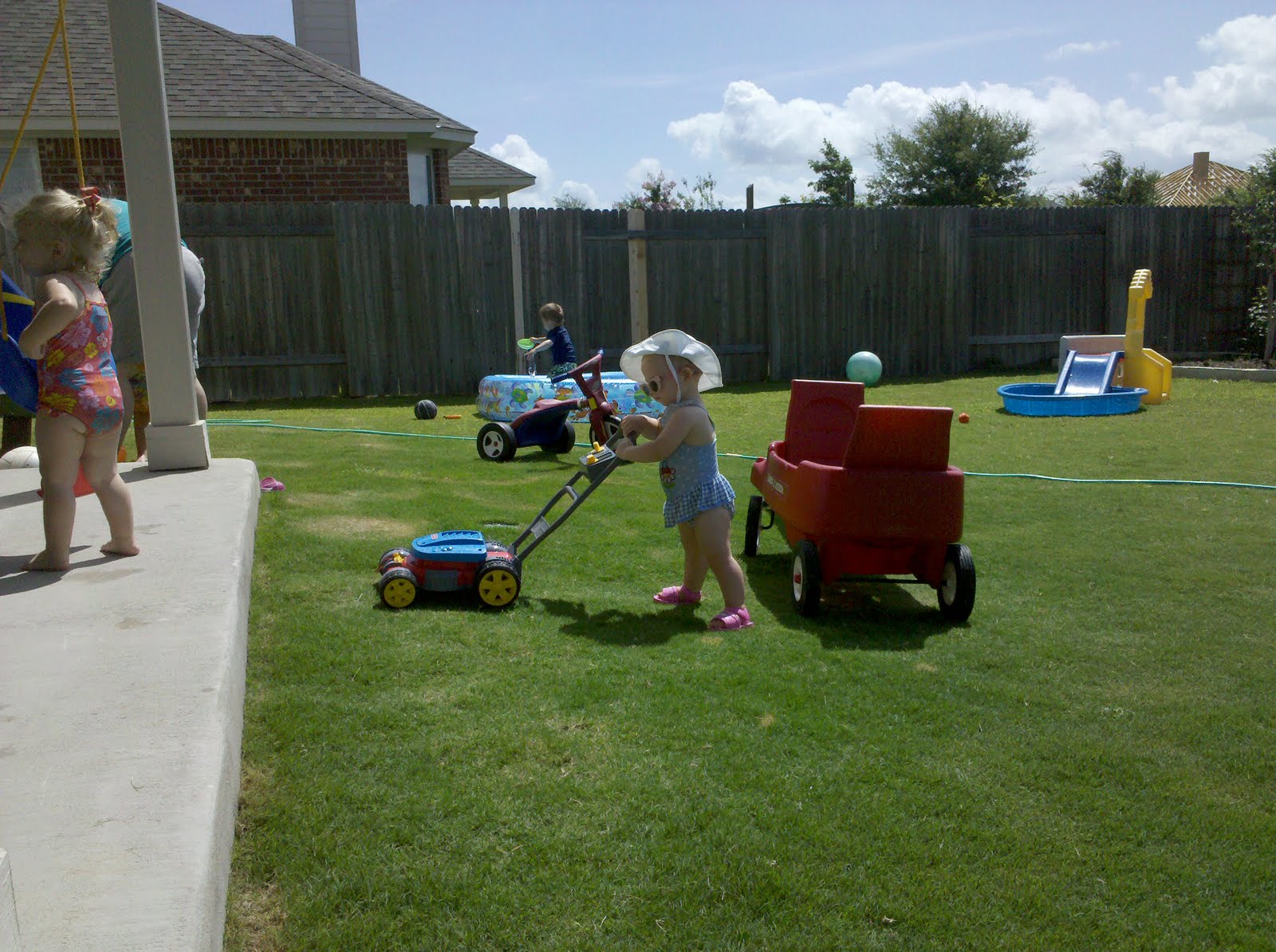 The Rousselle's in Texas Part 2: Backyard Playdate