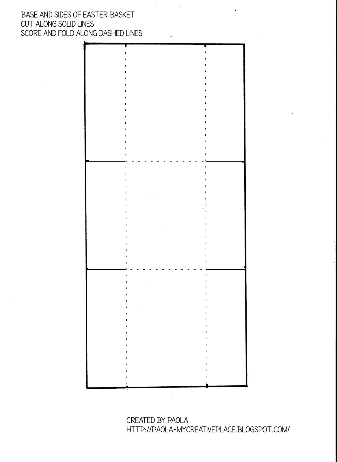 My {Creative} Place: Easter basket (with a template and a tutorial)