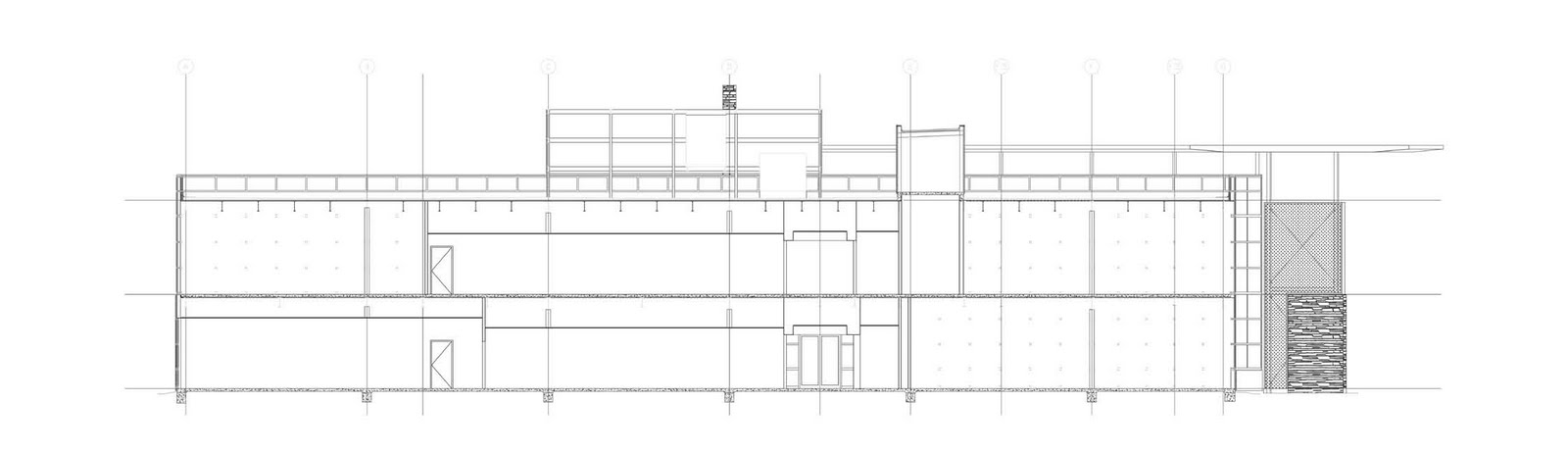 GreenSphere Wellness Center: Building Sections - Transverse and ...