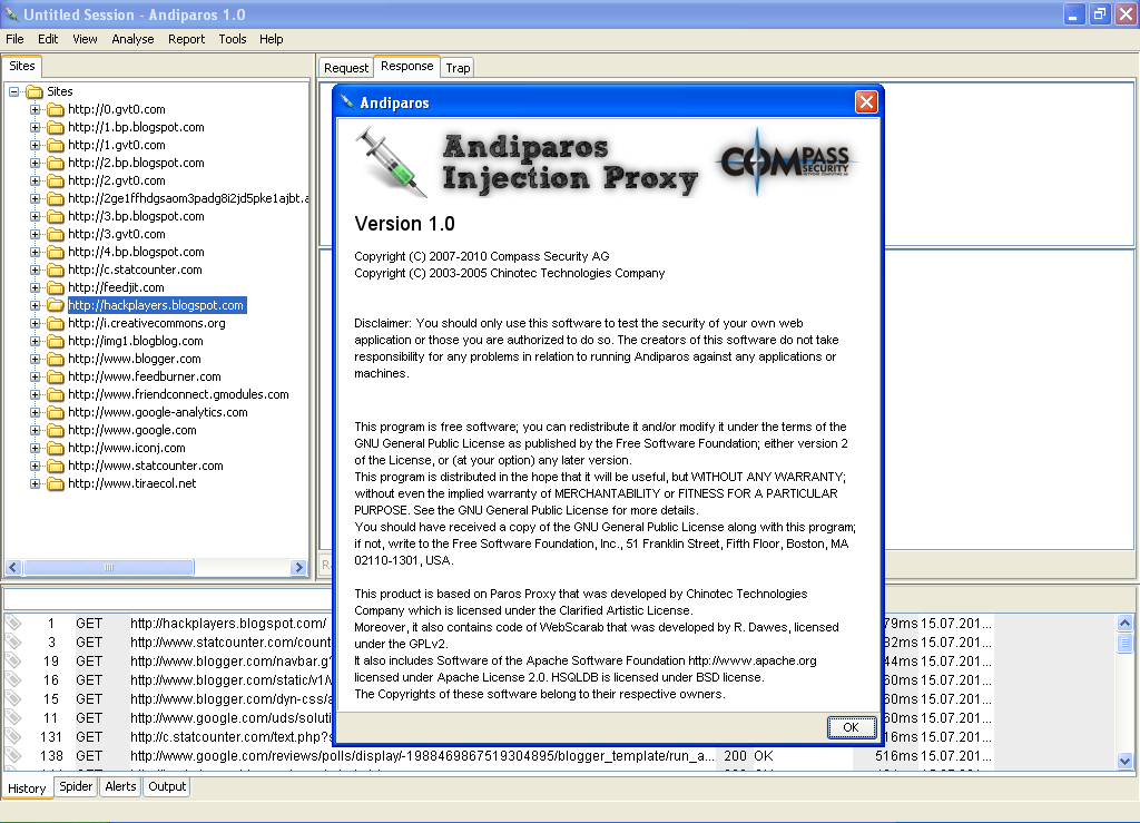 Andiparos, un fork del mítico Paros Proxy