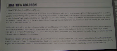 My Journey Through The LOST Encyclopedia: Matthew Abaddon