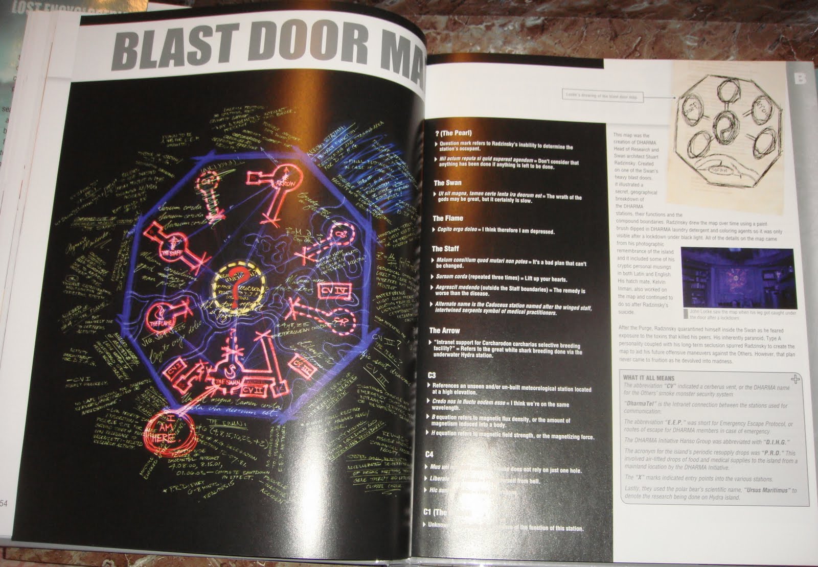 My Journey Through The LOST Encyclopedia: Blast Door Map