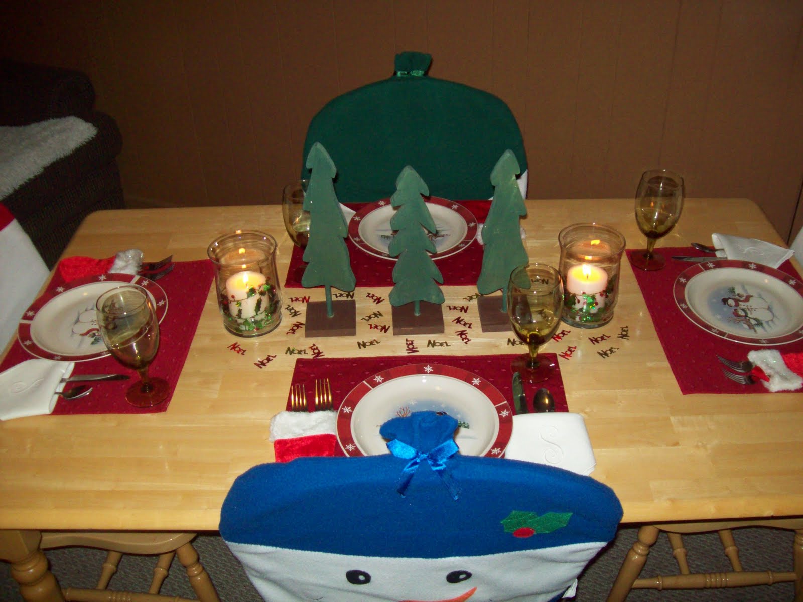 My Country Oven: A Snowman Table Just For Fun!