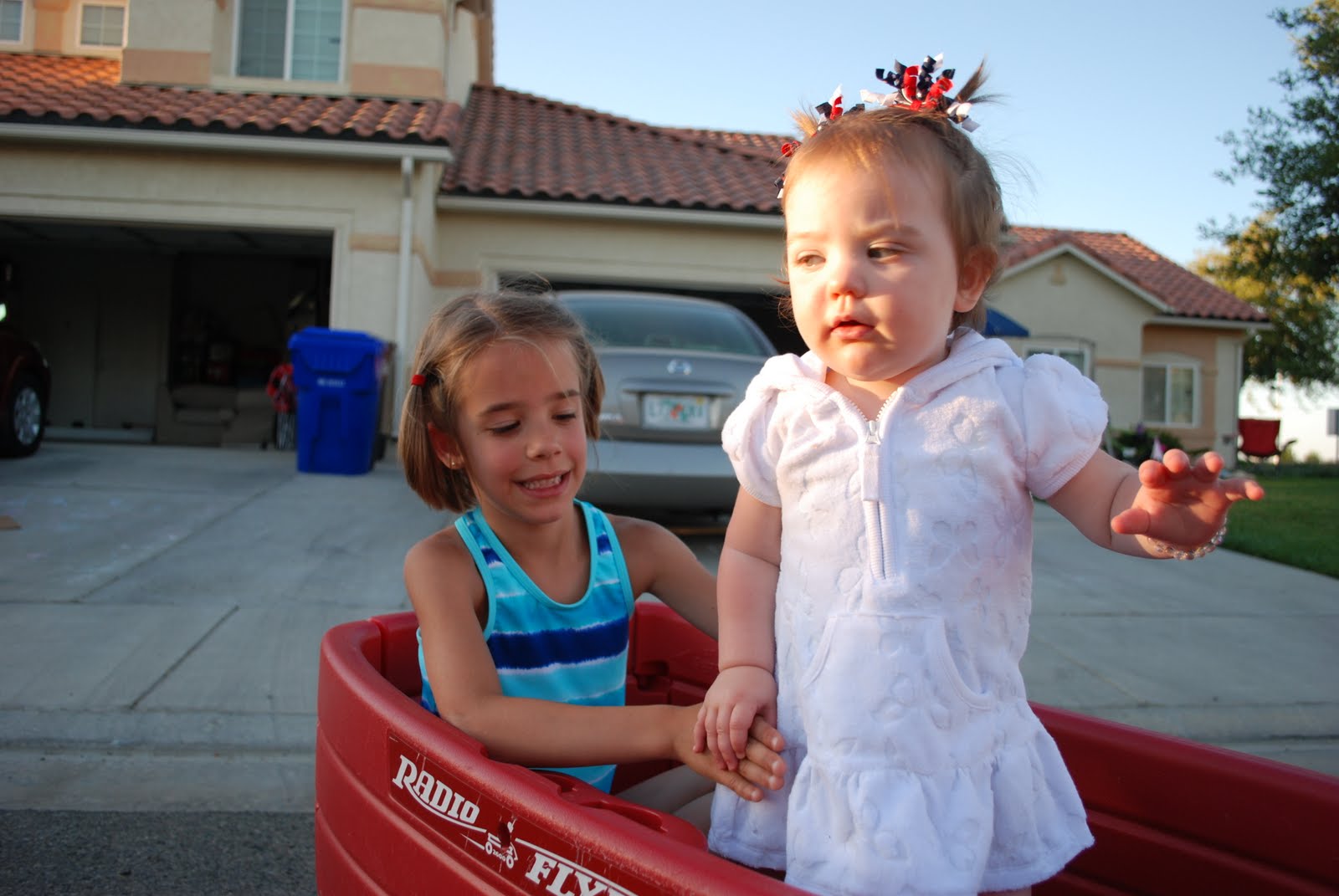 This is My Blog Attempt: Teagan and Matthew in the Wagon
