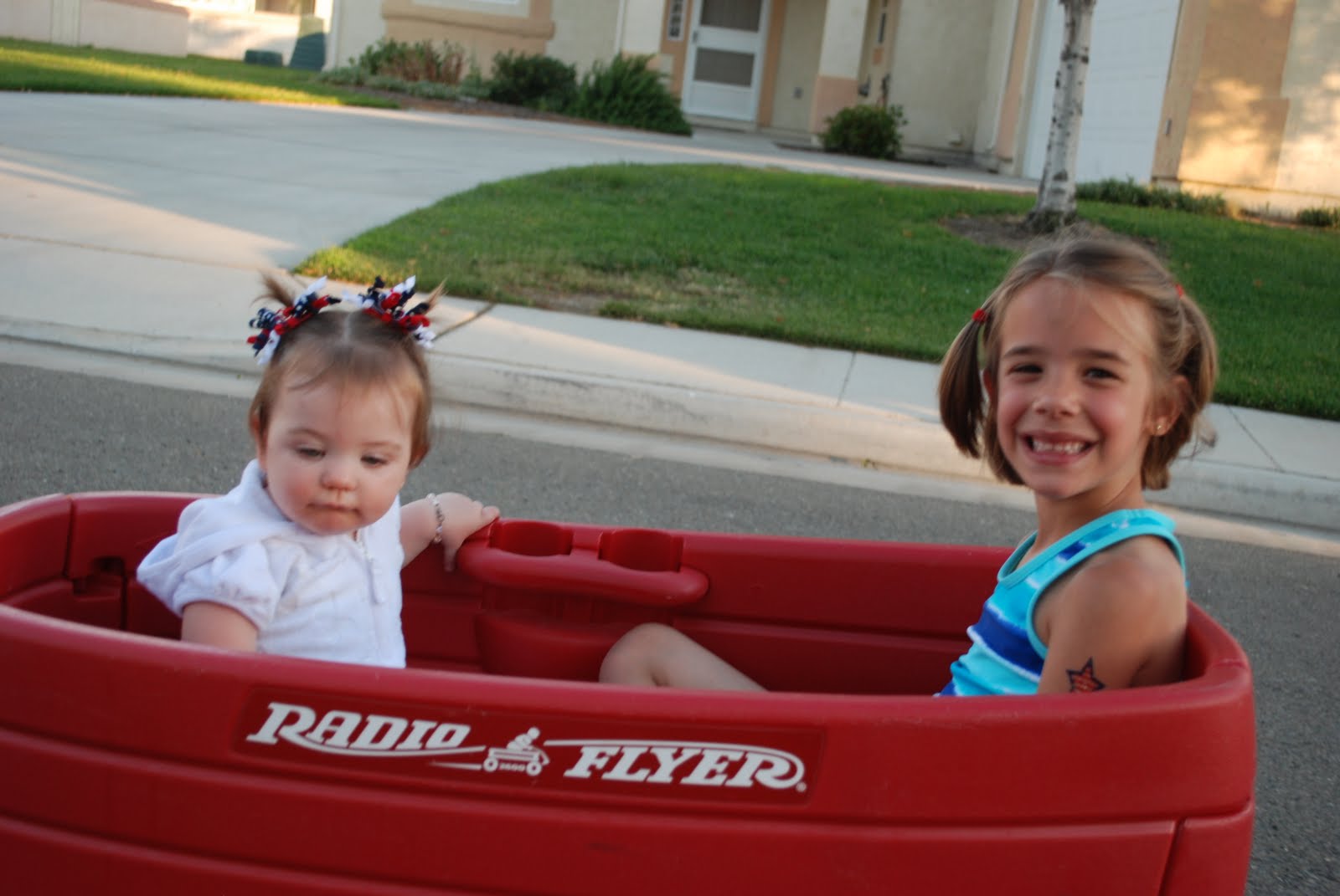 This is My Blog Attempt: Teagan and Matthew in the Wagon