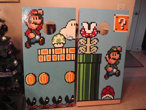 Spicolli Design: Mario and Luigi Bean Boards