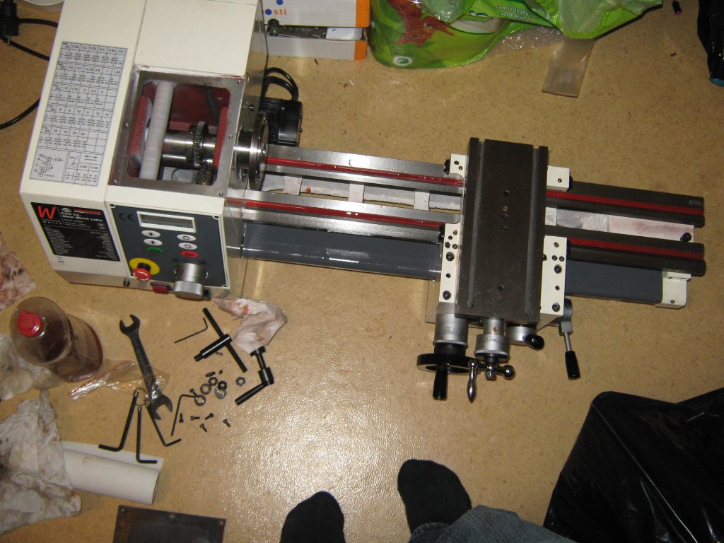 Home Shop Machinist: Cleaning of SIEG C4 lathe