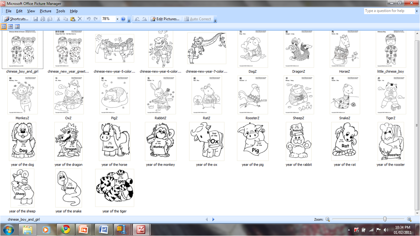 Prasekolah SK Ulu Kakus: CNY COLOURING PAGES