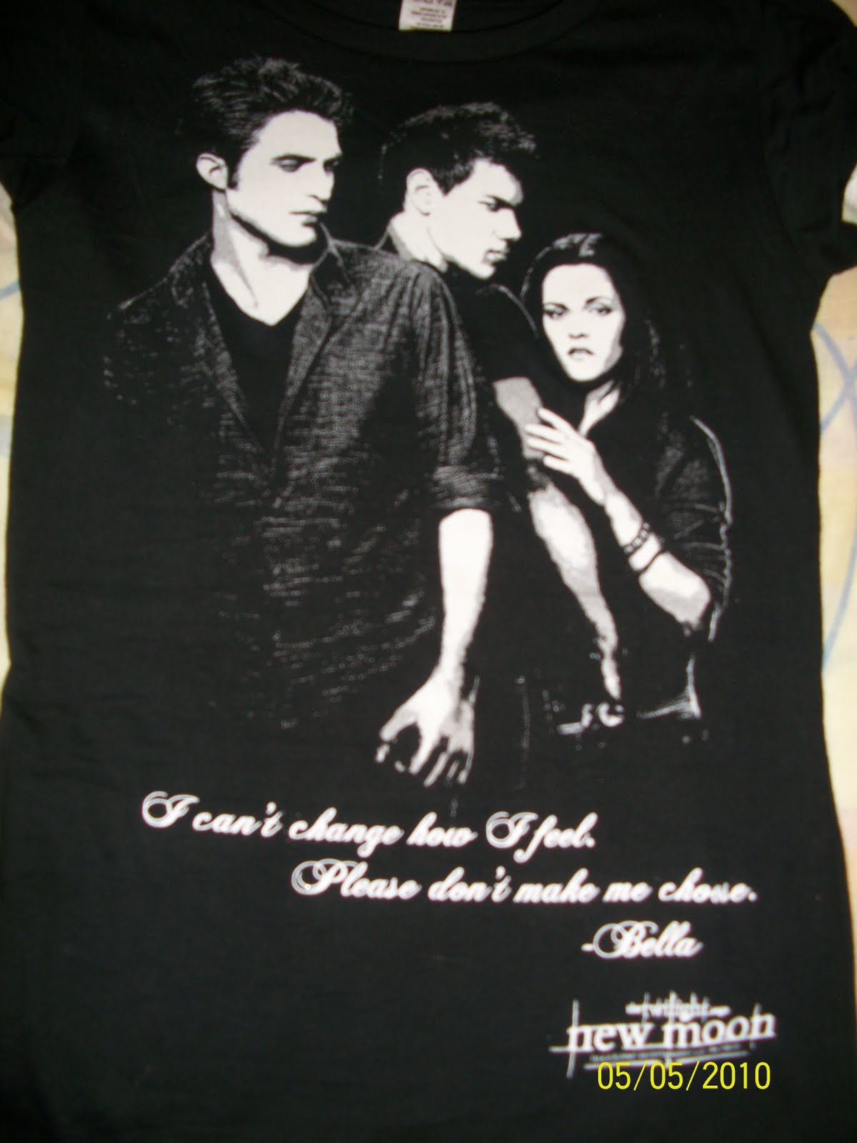 Camisas de la saga de Crepúsculo...