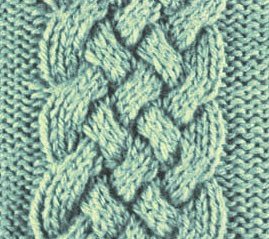Free Knitting Stitches: Celtic Cable Pattern