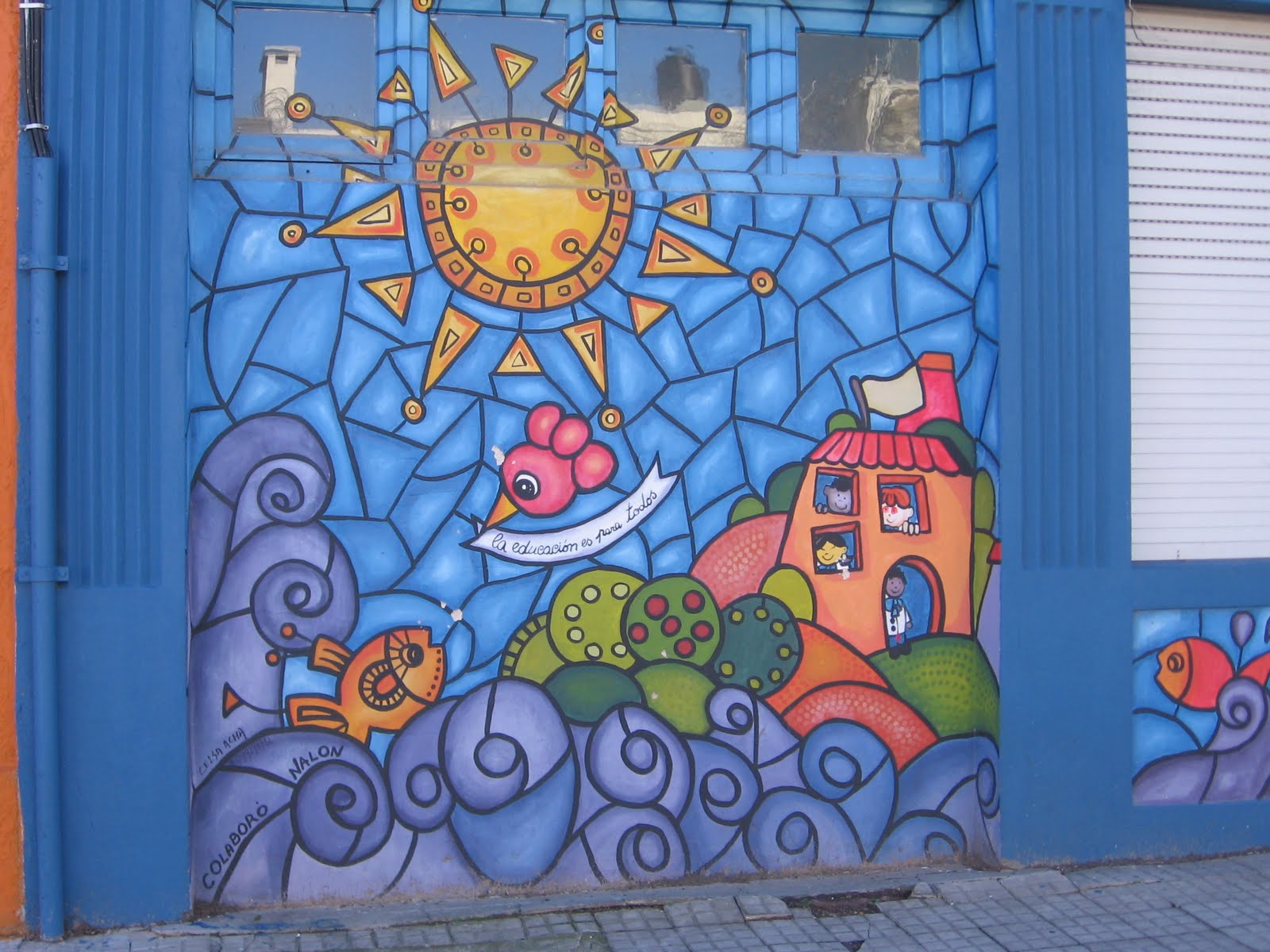 AMERRIQUE: Mural con Sol