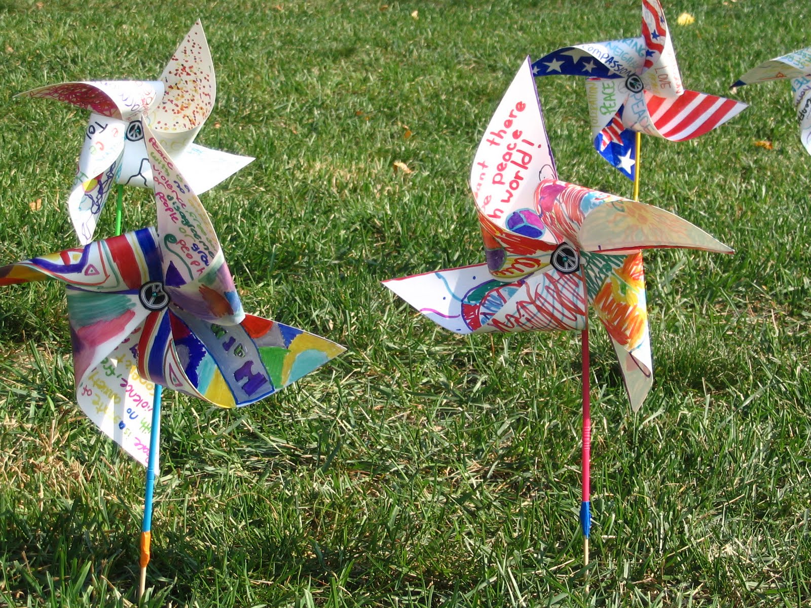 There's a Dragon in my Art Room: Celebrate PEACE with a pinwheel art ...