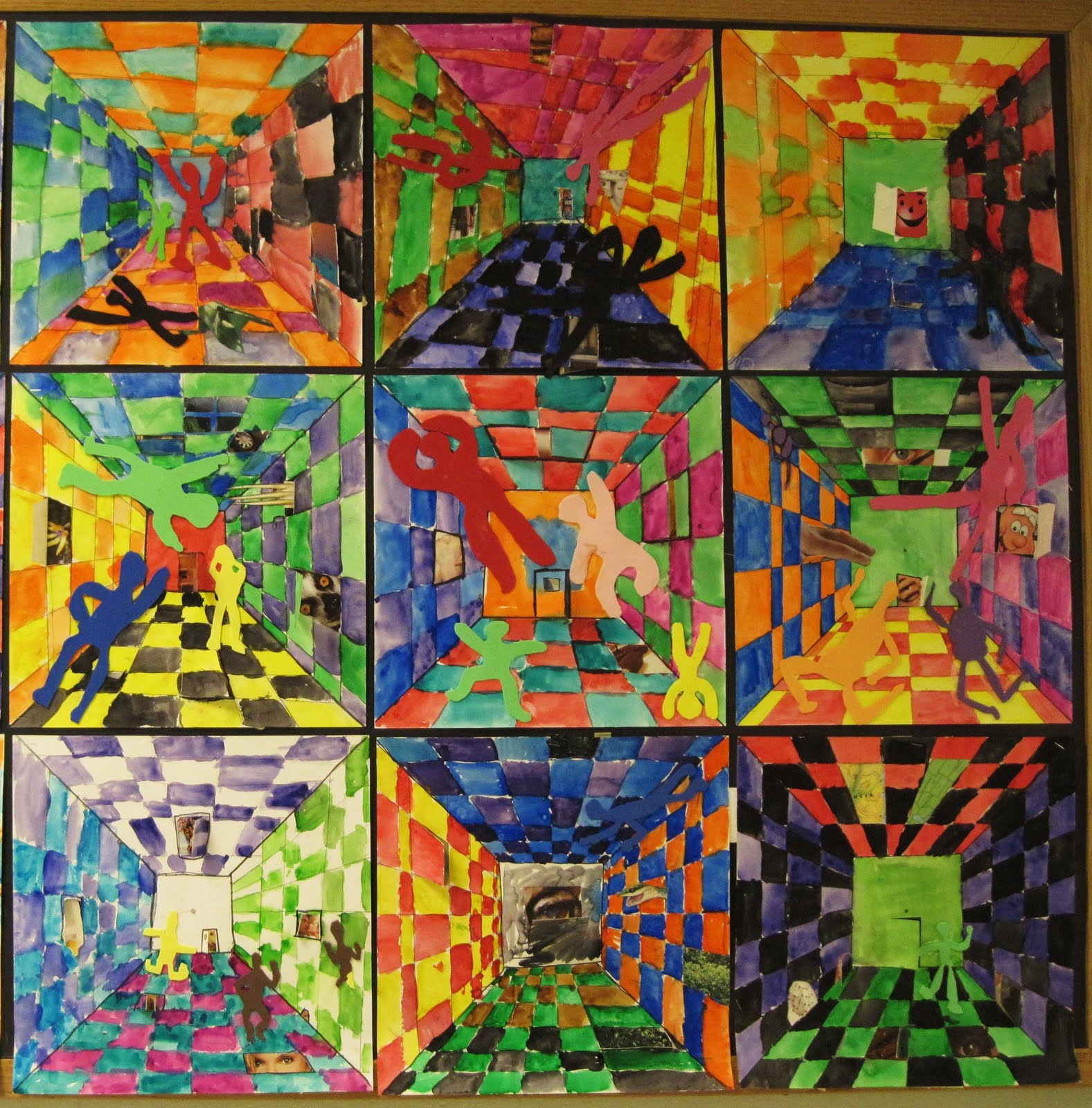 There's a Dragon in my Art Room: Surreal hallways by grade 5