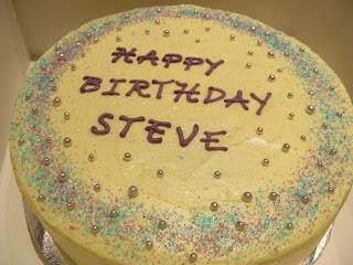 Bittersweet Bakers: Happy Birthday Cake for Steve!