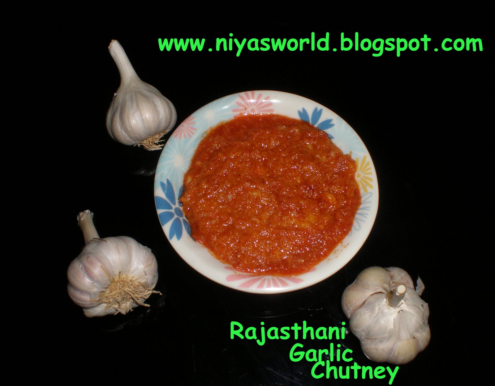 Niya's World: Rajasthani Red Garlic Chutney