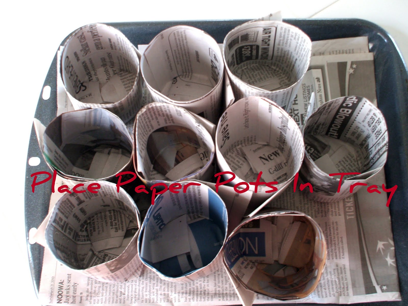 This Tink Life: Paper Pot Tutorial