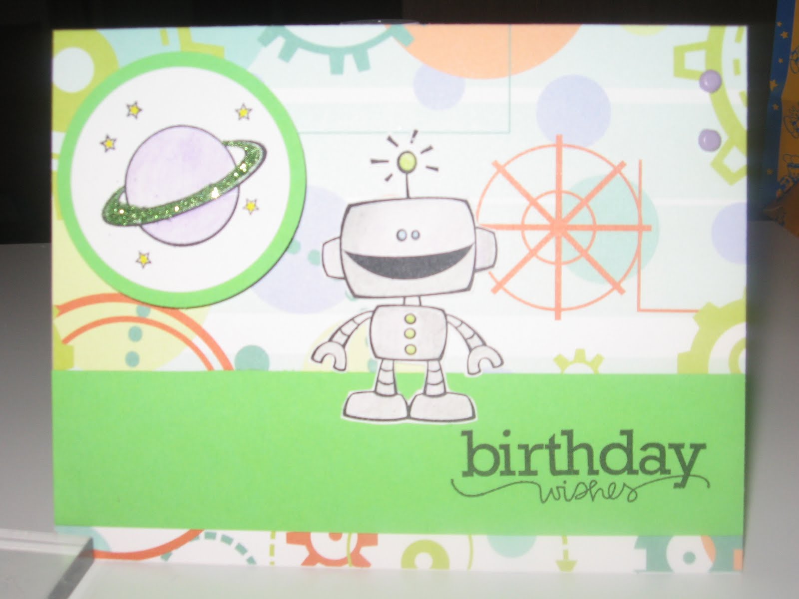 Mousekemom's Mouseworks: Robot Card