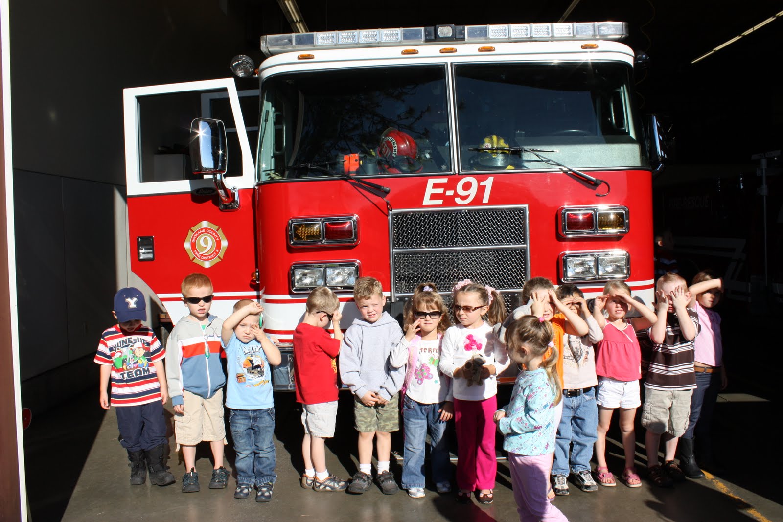 Sunshine Preschool: Fire Station Field Trip!!