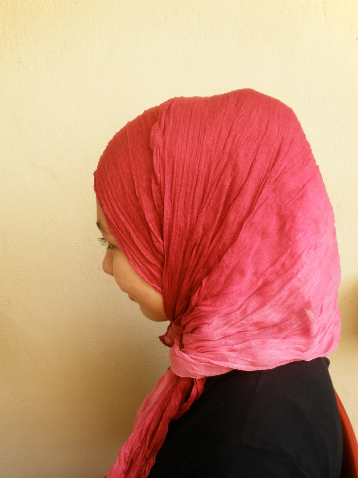 Hawraa Tudung Ekspress: Shawl kedut two tones