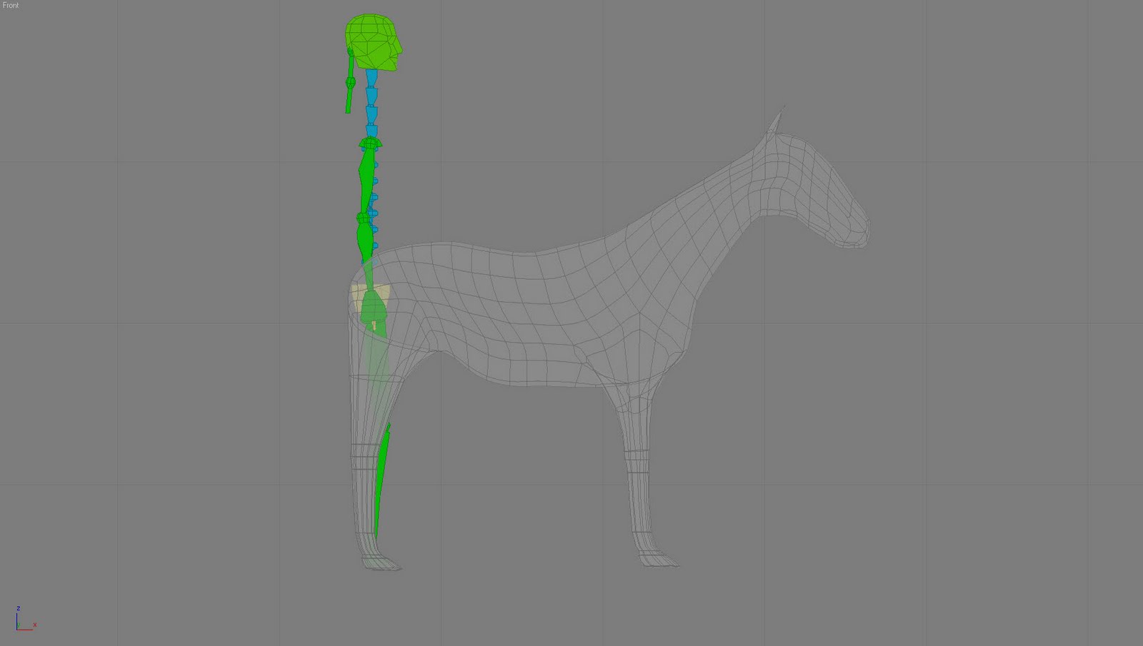3DS Max Animation: horse biped