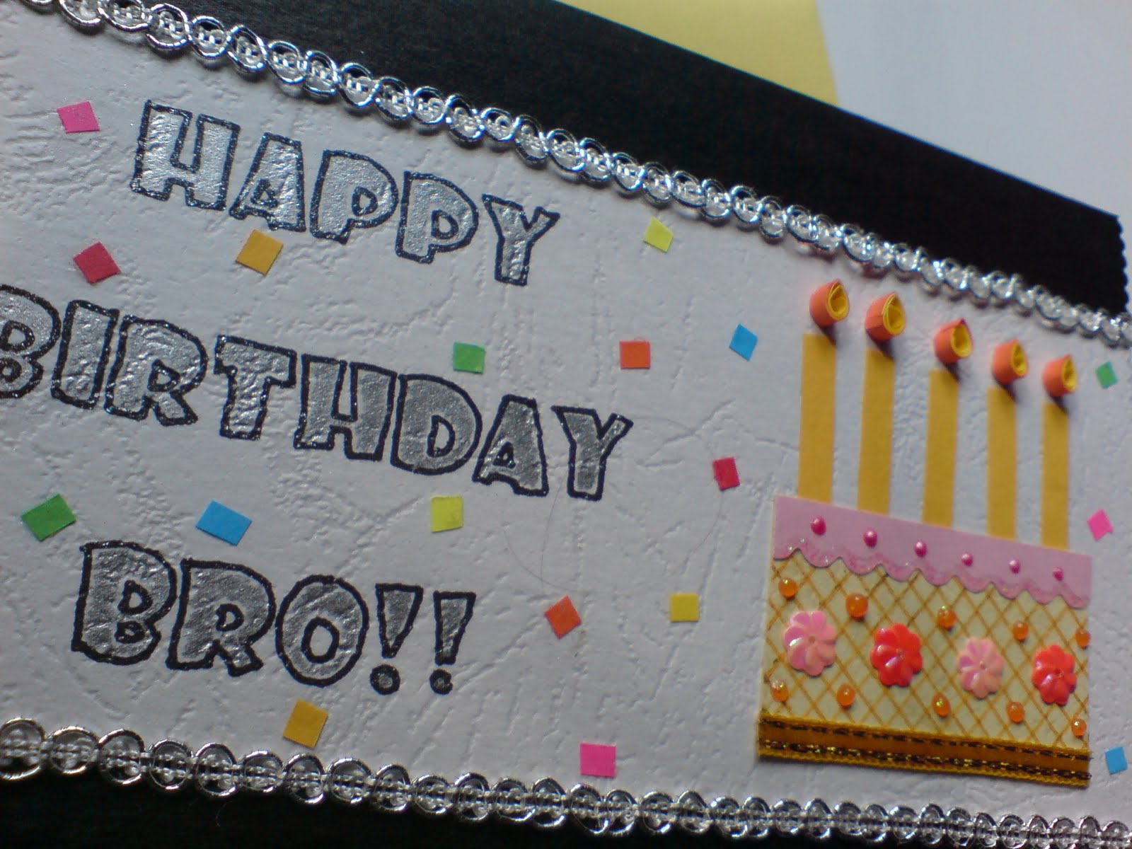 Chami Crafts - Handmade Greeting Cards: Happy Birthday Bro