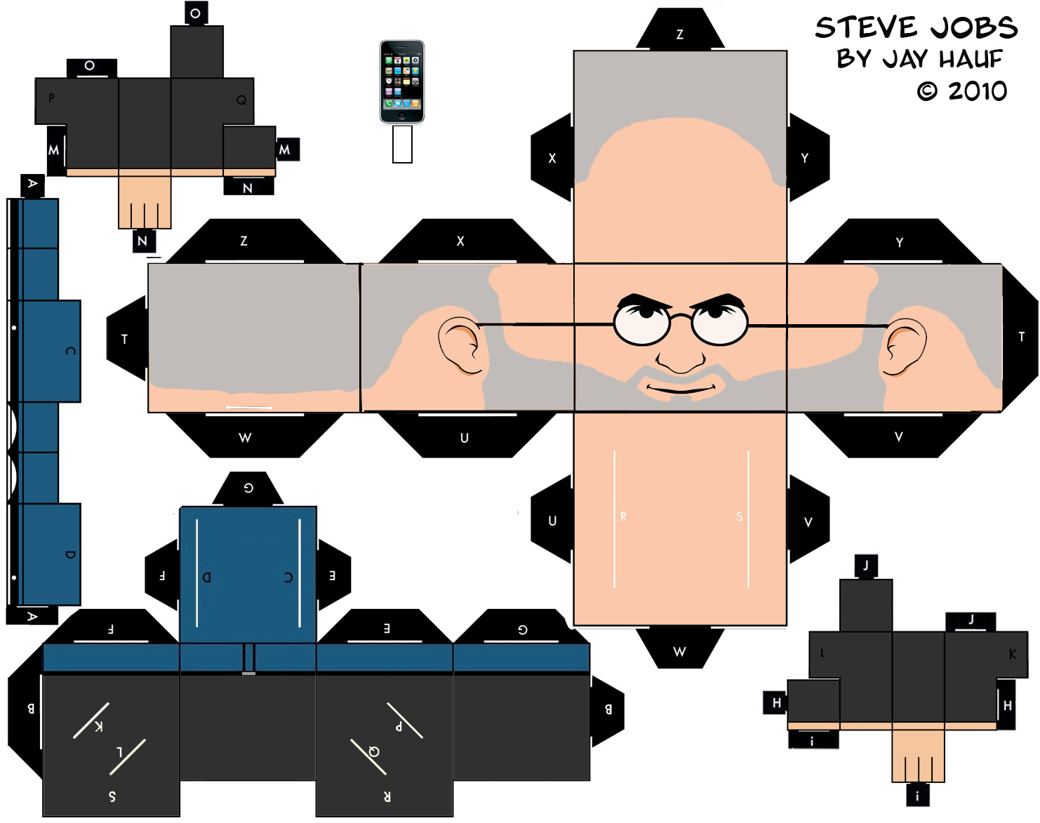Steve Jobs :: DIY Cubed Cutout :: Off The Beaten Path ~ Cydia Jailbreak ...