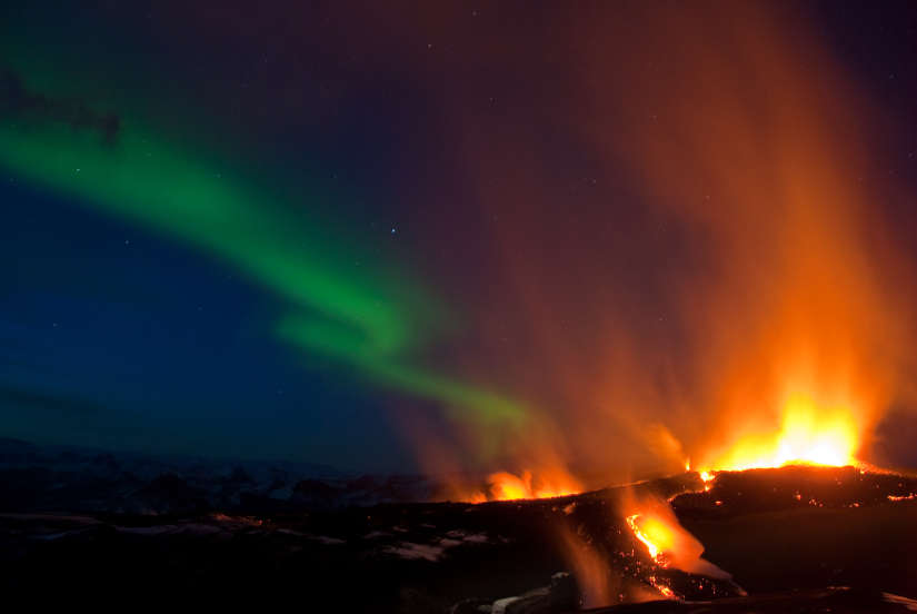 Universal Jellyfish: Eyjafjallajokull Volcano in Iceland
