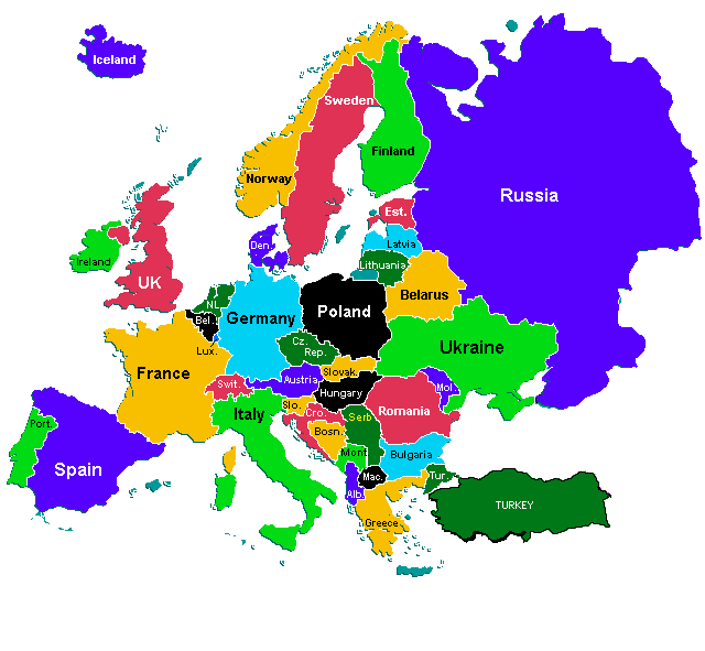 History Geography Biographies: European Puzzle Map Fun