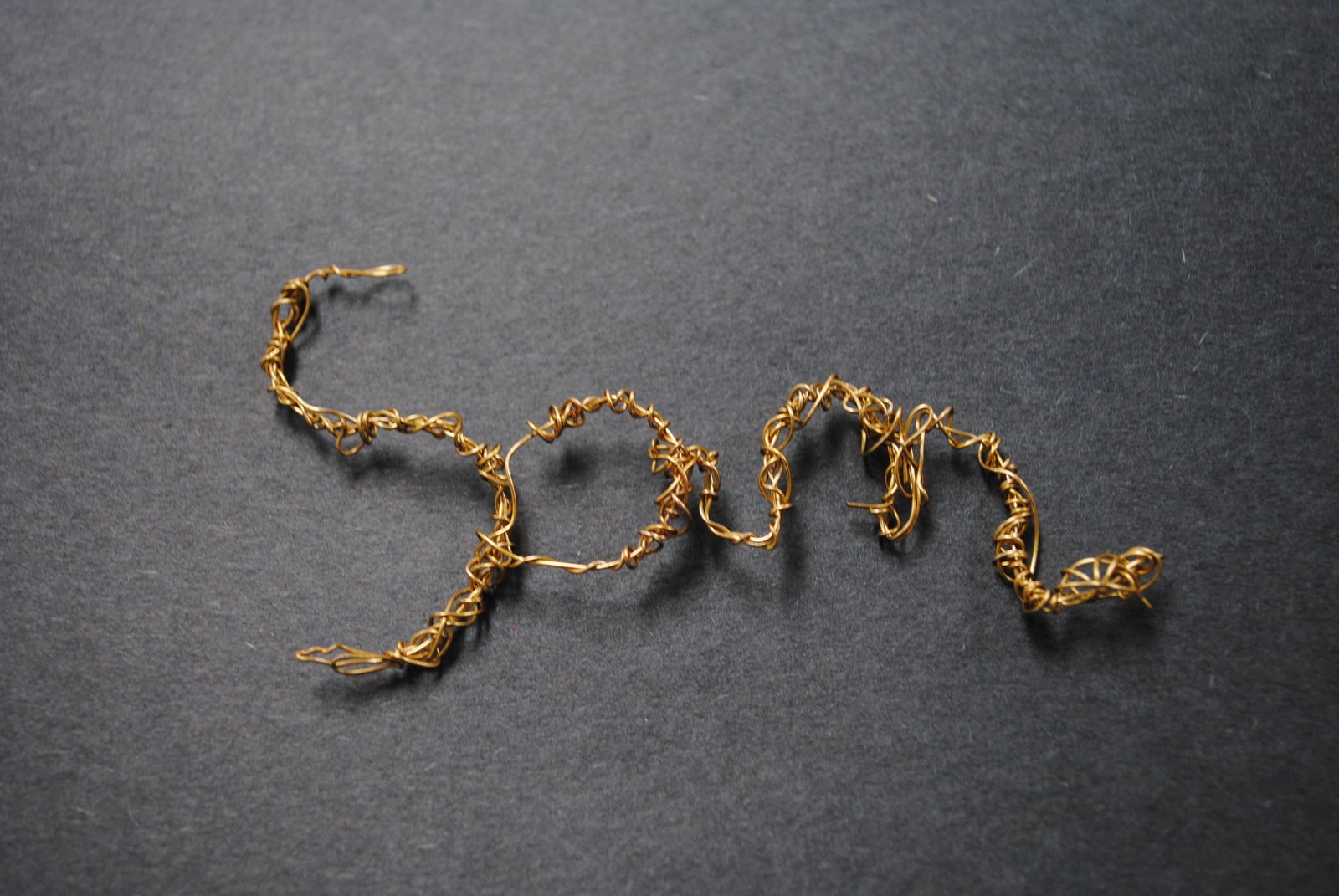 St. Martha Catholic School Artists: 5th Grade - Wire Name Designs