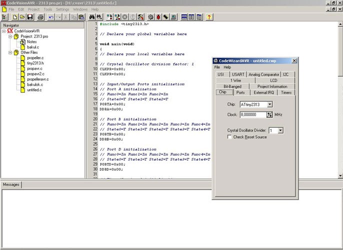 Code Vision AVR : C compiler and integrated IDE for AVR Microcontroller ...