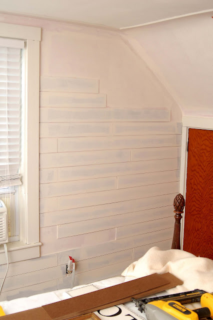 Exposed Board Wall Tutorial - Miss Mustard Seed