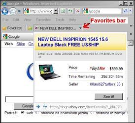 New features in Internet Explorer 8 : Useful and interesting web sites