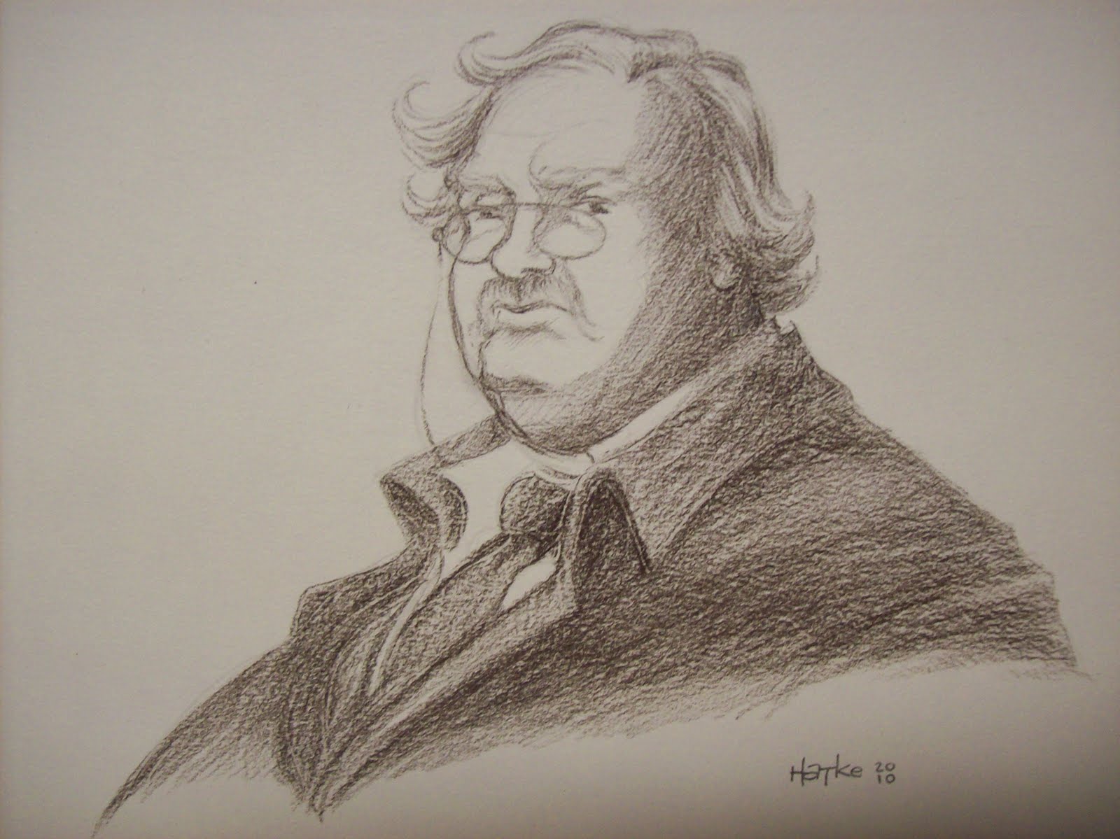 The Blog of the Chillicothe Chesterton Society: New Drawing of G.K ...
